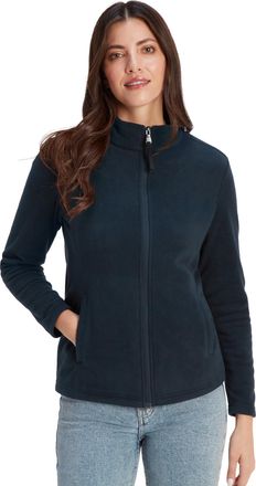 TOG24 Revive Damen Fleecejacke D&uuml;nn Leicht Outdoor Fleecejacken Mit Full-Zip Warm Winterjacke Antistatische Sweatjacke F&uuml;r Wandern Sport Laufen Dunkles Indi