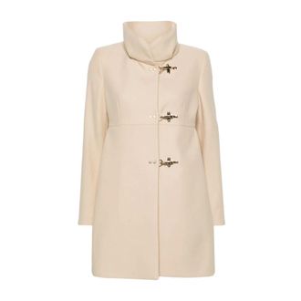 Fay Wollmischung Mantel mit Trichterkragen - - Coats - Damen - Beige - L