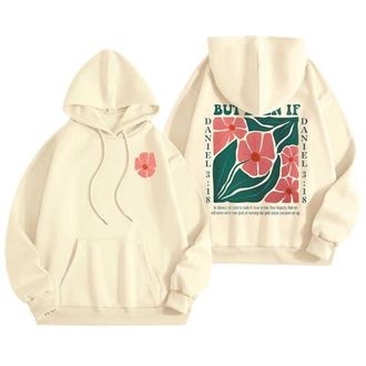 Generic Sweat &agrave; capuche imprim&eacute; tendance pour la Saint-Valentin 2026 (2), beige, XXL