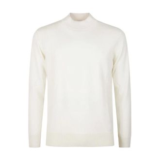 Eleventy Homme, Pulls, Blanc, Taille: S Maille ras du cou