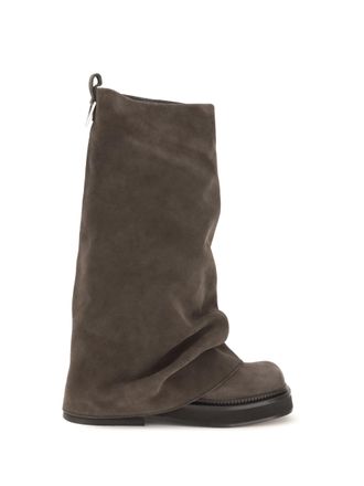 The Attico Womens Boots Robin Calf Leather Grey