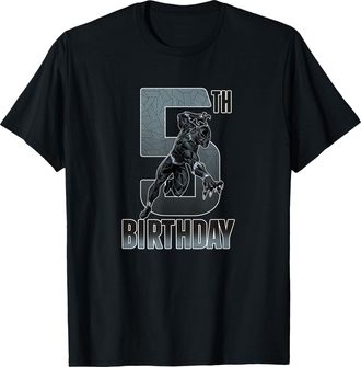 MARVEL Black Panther Happy 5th Birthday T-Shirt