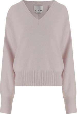 SA SU PHI Femme, Pulls, Rose, Taille: 44 FR Pull en cachemire