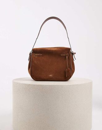 Polo Ralph Lauren gro&szlig;e Wildledertasche in Braun