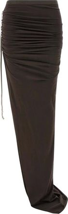 Rick Owens Femme, Jupes, Brun, Taille: 36 FR Soft Edfu Maxi Skirt
