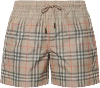 Burberry Gradient Check Swim Shorts - - Swimwear - Herren - Braun - XL