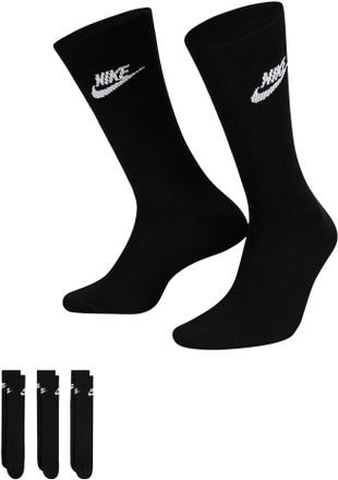 Nike Sportsocken NIKE SPORTSWEAR U NK NSW EVERYDAY ESSENTIAL CR, Herren, Gr. XL (46/50), schwarz, Obermaterial: 100% Textilmaterial, Socken Sportsocken, f&uuml;