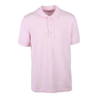 Tom Ford Homme, Tops, Rose, Taille: XL Polo en Piqu&eacute; de Lyocell