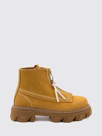 Ganni Bottines basses dext&eacute;rieur &agrave; bout rond et semelle crant&eacute;e
