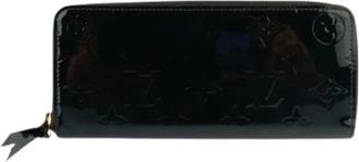 Louis Vuitton unisex, Pre-owned, Noir, Taille: ONE Size Portefeuille en cuir Vintage Pre-owned
