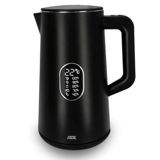 ADE Bouilloire num&eacute;rique | R&eacute;glage de la temp&eacute;rature avec affichage LED | 1,5l - 5 niveaux de temp&eacute;rature s&eacute;lectionnables de 40-100C | Fonction maintien a