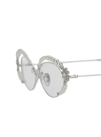 Yvmin Womens Sunglasses Daisy Pearl Metallic