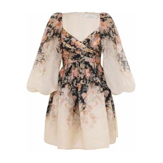 Zimmermann Floral Draped Mini Dress - - Dresses - Damen - Mehrfarbig - S