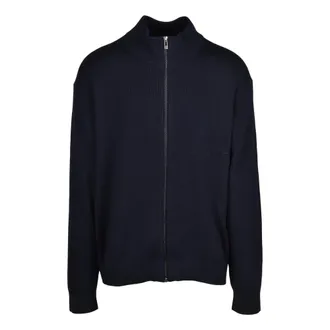 A|X Armani Exchange Cardigan coupe droite - Homme - Pulls - Bleu - Taille: 2XL