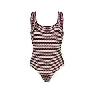 D Nu D Maillot de bain une pi&egrave;ce &agrave; rayures horizontales