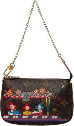 Louis Vuitton Pre-owned Mini Pochette Accessoires - Femme - Pre-owned - Brun - Taille: ONE Size
