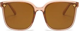 Generic Lunettes de soleil pour femme - Monture &eacute;l&eacute;gante - Lunettes de protection UV - Monture r&eacute;tro en m&eacute;tal - Lunettes de soleil tendance pour la conduite, 