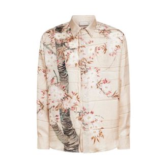 Pierre-Louis Mascia Femme, Blouses et Chemises, Beige, Taille: 40 FR Aloe Longsleeve Shirt