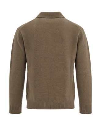 Paolo Pecora Wool Blend Polo Sweater - Gray