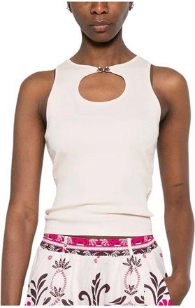 Twinset Femme, Tops, Rose, Taille: 42 FR D&eacute;bardeur c&ocirc;tel&eacute; &agrave; d&eacute;coupe