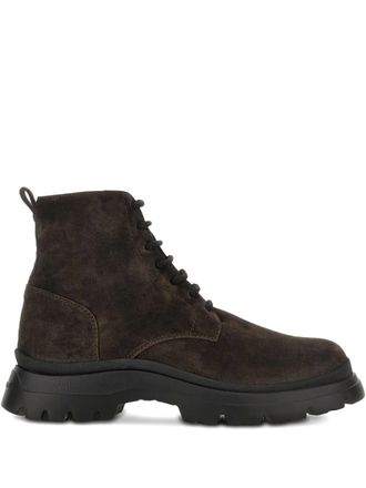 Hogan bottines en daim - Marron