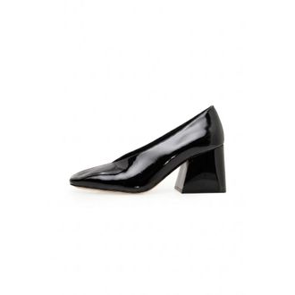 Cesare Gaspari Lack-Blockabsatz-Pumps - - Shoes - Damen - Schwarzk - 39 EU