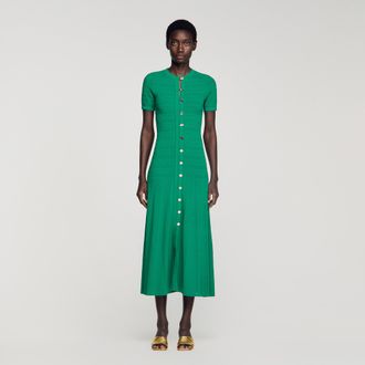 Sandro Robe longue en maille