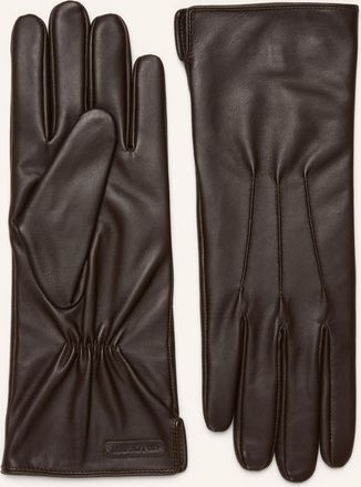 Marc O'Polo Marc Opolo Leder-Fingerhandschuhe braun