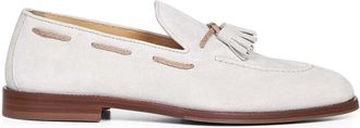 Brunello Cucinelli Homme, Chaussures, Beige, Taille: 42 EU Mocassins &agrave; Glands Tress&eacute;s