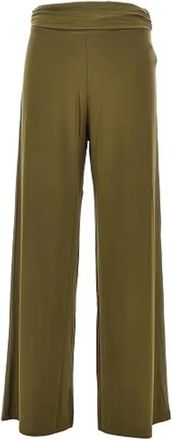 Emporio Armani Femme, Pantalons, Vert, Taille: 40 FR Wide Pantalons