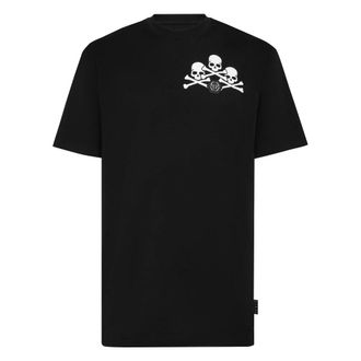 Philipp Plein Homme, Tops, Noir, Taille: 3XL T-Chemises