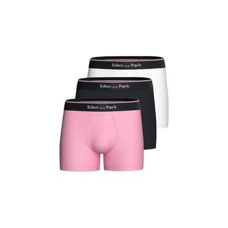 Eden Park Lot de 3 cale&ccedil;ons en coton m&eacute;lang&eacute;