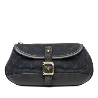 Louis Vuitton Pre-owned Vintage Canvas Clutch - - Pre-owned - Damen - Blau - ONE SIZE