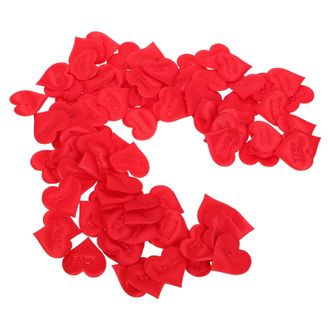 Cabilock 100 St&uuml;ck Teiliges Rotes Herz-Schwamm-konfetti Handwerfbare Tischdeko f&uuml;r Hochzeit Valentinstag und Romantische Feier Liebevolle Streudeko f&uuml;r Brautde
