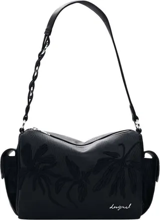 Desigual sac moyen avec breloques brod&eacute;es noir