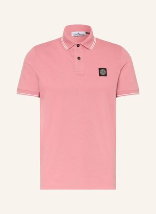 Stone Island Piqu&eacute;-Poloshirt rot