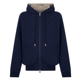 Fedeli Kapuzenpullover mit Rei&szlig;verschluss - - Sweatshirts & Hoodies - Herren - Blau - 2XL