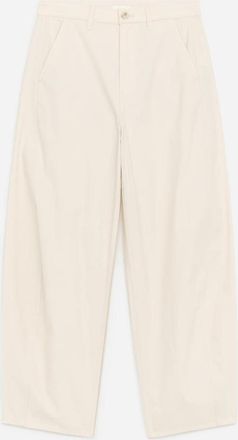 Arket Hose Mit Barrel Leg -Wei&szlig;