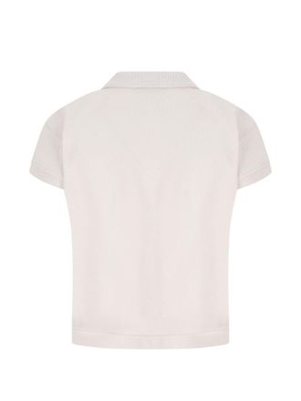 Balenciaga Logo-Embroidered Cotton Polo - Cream