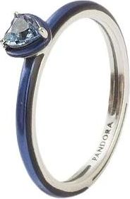 Pandora Blauer Chakra Herz Ring - - Accessories - Damen - Blau - 56 MM