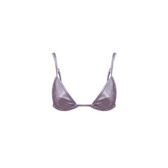 Tom Ford Femme, Maillots de bain, Violet, Taille: 32 FR Soutien-Gorge Triangle Lurex en Éco-Cuir Violet