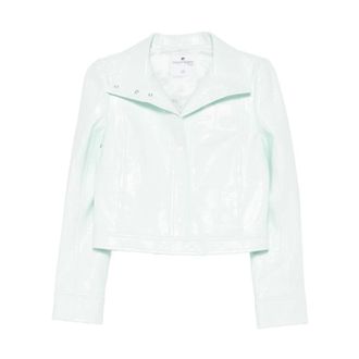 Courr&egrave;ges Femme, Vestes, Vert, Taille: 36 FR Reedition Vinyl Jacket