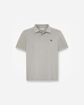 Timberland Millers River Kurzarm-Polohemd f&uuml;r Herren in Grau, Herren, Grau, Gr&ouml;&szlig;e