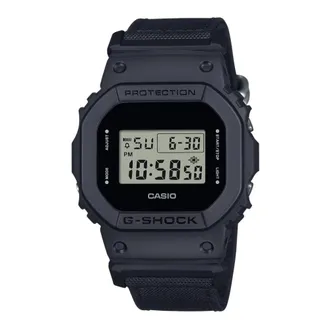 Casio unisex, Accessoires, Noir, Taille: ONE Size Dw-5600Bce-1Er Montre num&eacute;rique &agrave; bo&icirc;tier classique avec bracelet Cordura