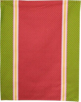 Tissage Moutet Moutet Torchon K&uuml;chenhandtuch Geschirrtuch Handtuch, hochwertige Baumwolle in Frankreich gewebt, limitiertes Motiv Ciboulette rot gr&uuml;n