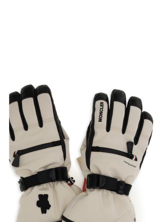 Moncler Padded Technical Stretch Gloves - Beige