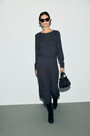 Gerard Darel Jupe midi en maille - TATI - anthracite