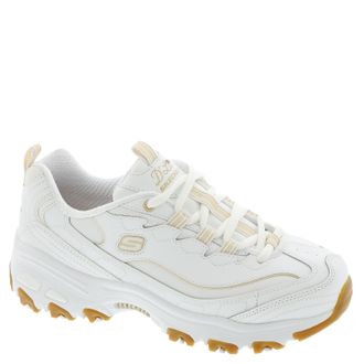 Skechers Damen DLites-Good Neutral Sneaker, Weiss/opulenter Garten, 39.5 EU