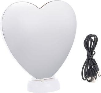 Garneck LED Fotorahmen Herzförmig aus Glas mit Beleuchtung Personalisierbarer Bilderrahmen Nachtlicht für Wohnzimmer Geschenkidee für Freunde und Familie