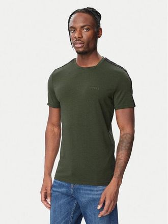 Guess T-Shirt U6BM04 K5388 Dunkelgr&uuml;n Regular Fit